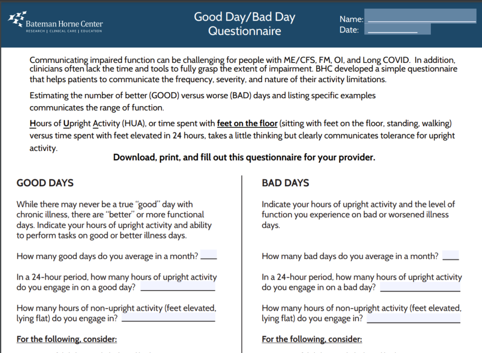 Good Day Bad Day Communication Tool - Bateman Horne Center